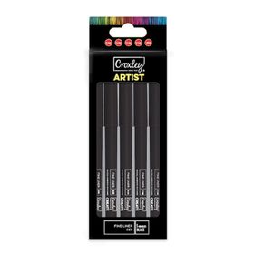 Croxley Artist Fineliner Set Black Box of 5 | Shop Today. Get it ...