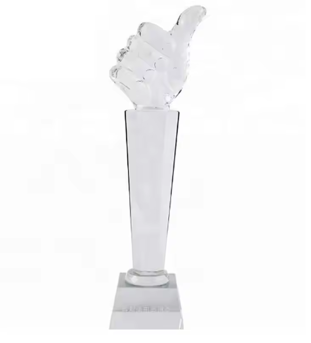 Crystal Glass Trophy Elegant Thumbs Up Award in Gift Box | Shop Today ...