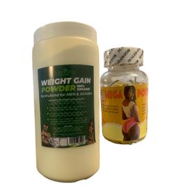 Weight Gain Powder 1Kg & Butt Enlargement Mega Power Capsules | Shop ...