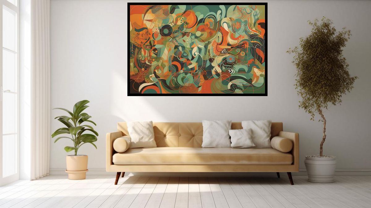 Canvas Wall Art Painting - Fancy Artwork - Abstract Art A0049 | Shop ...