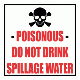 Spillage Water Sign | Shop Today. Get it Tomorrow! | takealot.com