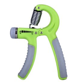 Adjustable Hand Grip Exerciser Strengthener - Green/Gray - 10-40kg ...