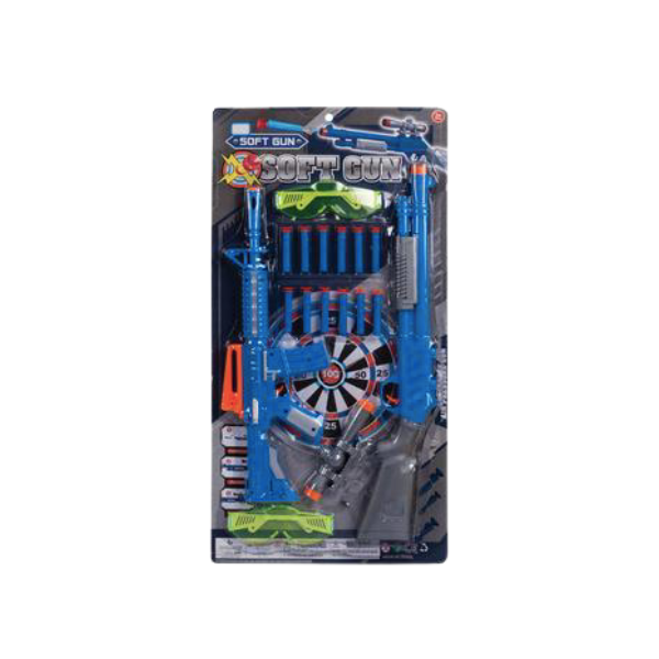 Soft Gun Toys Blue Toy Rifle Set - 17 Piece | Shop Today. Get it ...