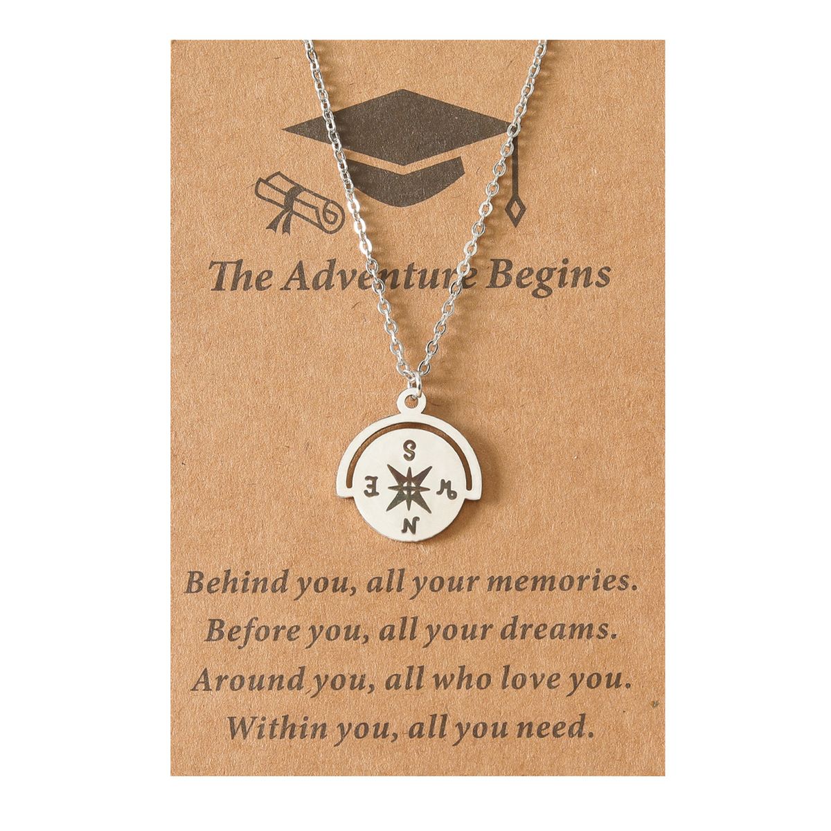 Compass Laser Engraving Necklace | Shop Today. Get it Tomorrow ...