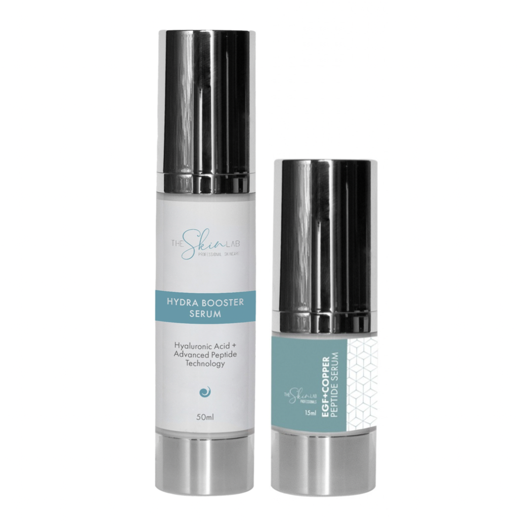 The Skin Lab Hydra Booster & EGF+Copper Peptide Microneedling Serums ...