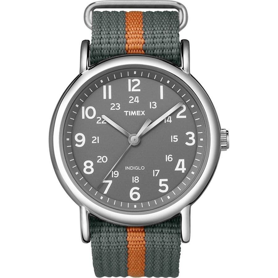 Timex Weekender - 38mm (Grey & Orange) | Shop Today. Get it Tomorrow ...