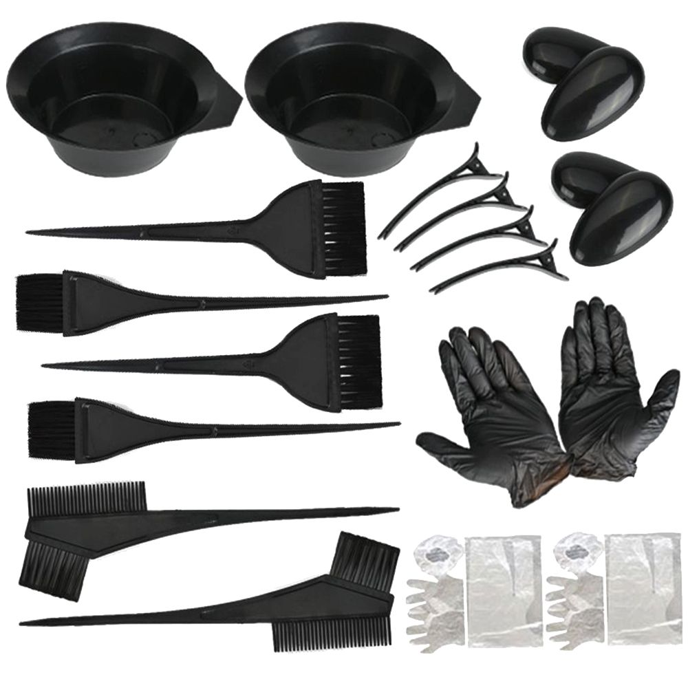 Professional DIY Hair Dyeing Tool Set for Salon and Home Use - 22 Piece ...