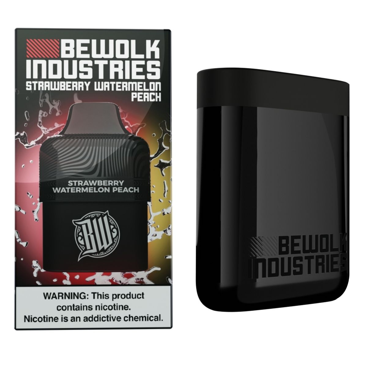 Bewolk Disposable POD Kit 6k - 20MG - Strawberry Watermelon Peach ...