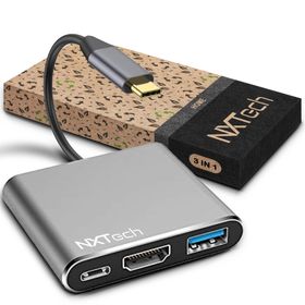 NXTech Home - 3-in-1 Type-C Hub Multi-Function Adapter HDMI,USB 3.0, PD ...