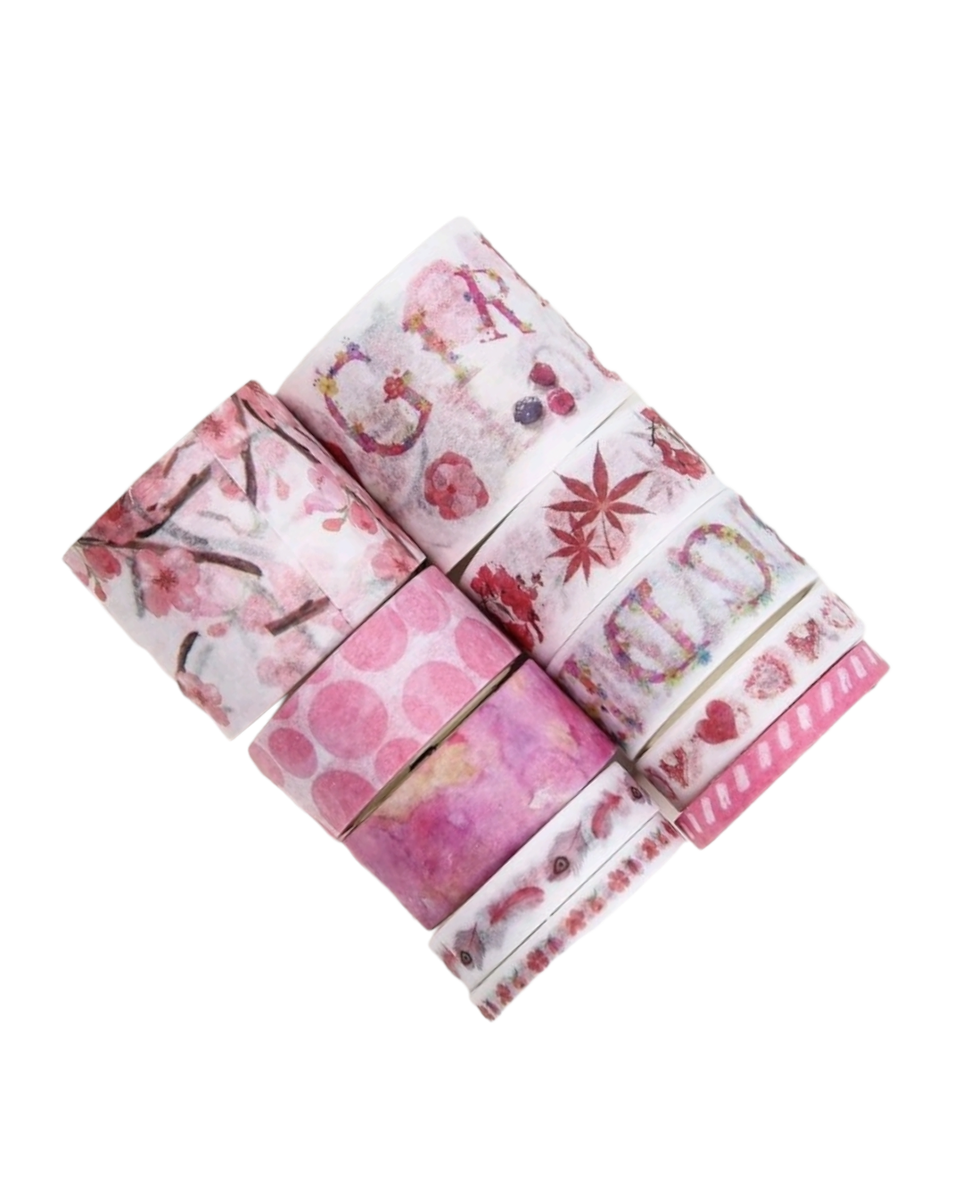 Scrapbook Decorative Washi Tape Box set of 10 Flower Design | Shop ...