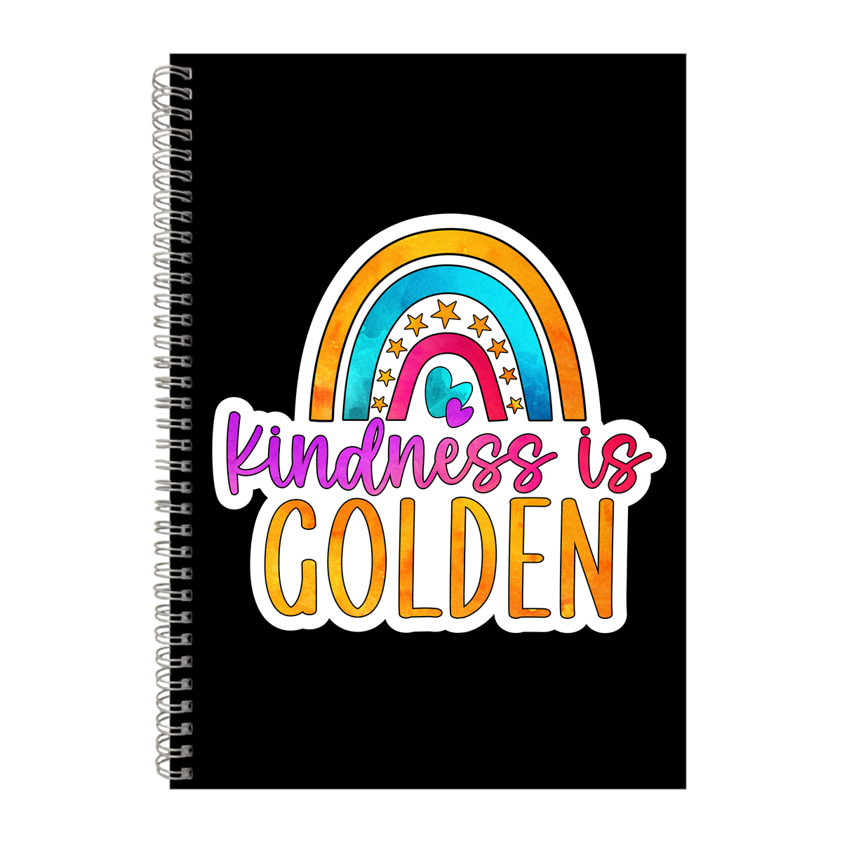 Kindness A4 Notebook Pad Trendy Positive Vibes Graphic Design Present ...