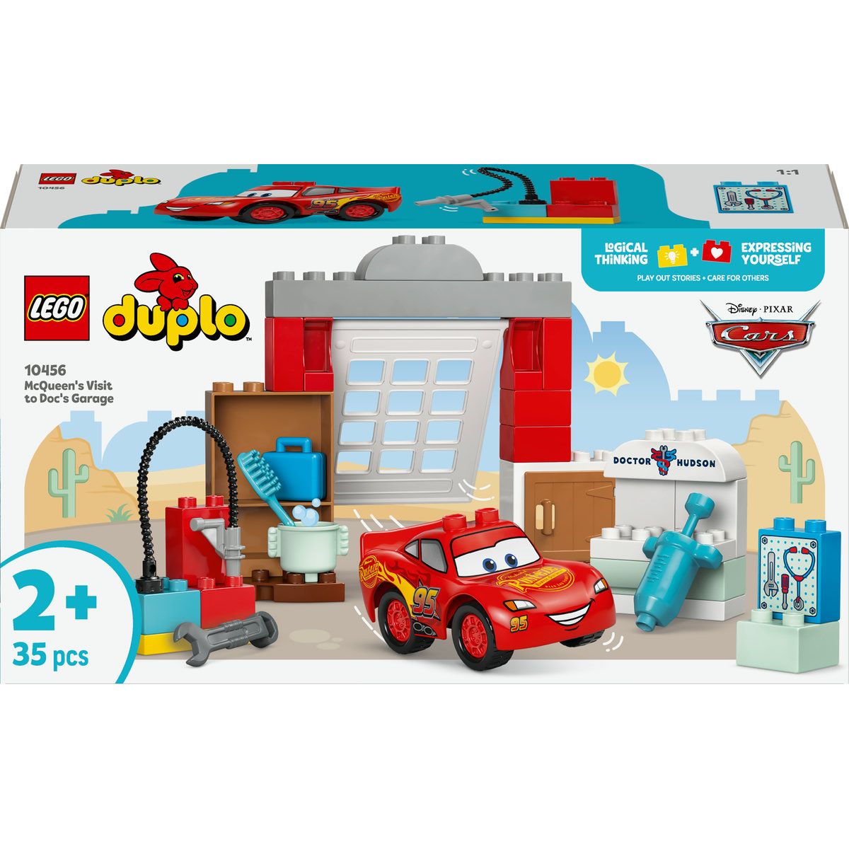 LEGO® DUPLO® Disney and Pixar Cars McQueen’s Visit to Doc’s Garage 10456 | Shop Today. Get it ...