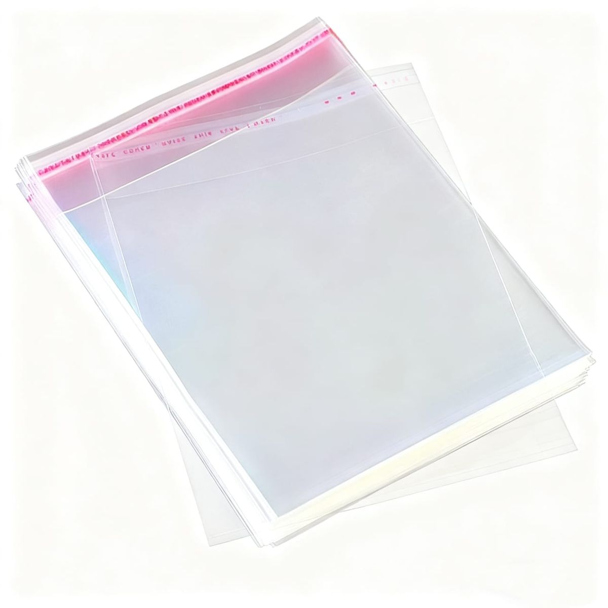 Self Adhesive Clear Plastic Poly Bags C5: 180 x (230 +40) mm: 100 pcs ...