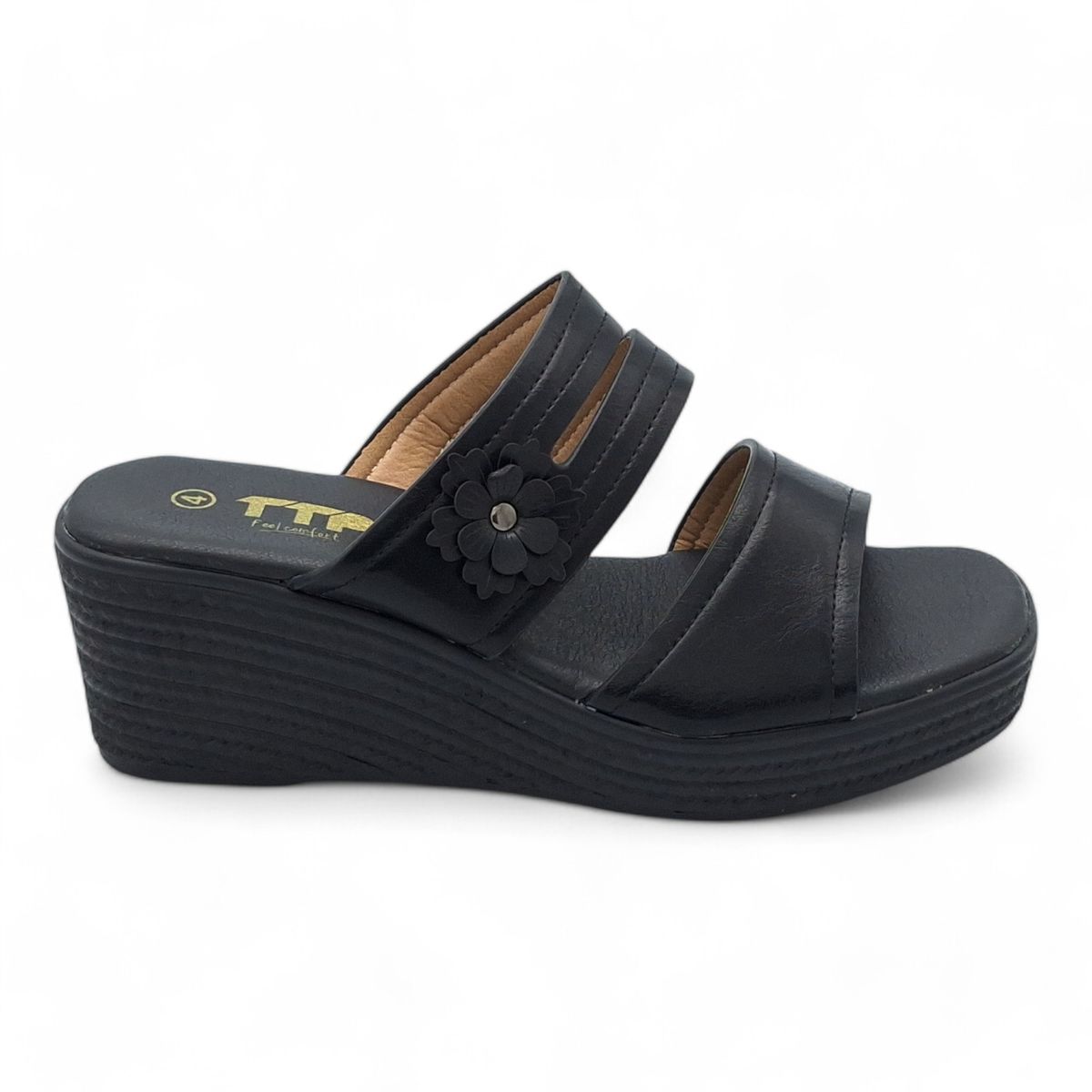 TTP Women Slip On Wedge Heel Sandals XB2399-1 | Shop Today. Get it ...