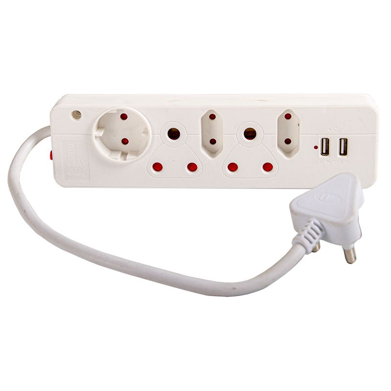 United Electrical 5 Way Multiplug With 2 USB Ports | Shop Today. Get it ...
