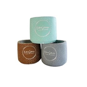 Bonjour Stone Miniature Succulent Plant Pots (3 Piece) | Shop Today ...