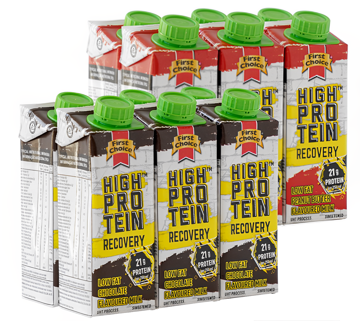 First Choice High-ProteinRec Milk- Chocolate&Peanut Butter -2x6Pack ...