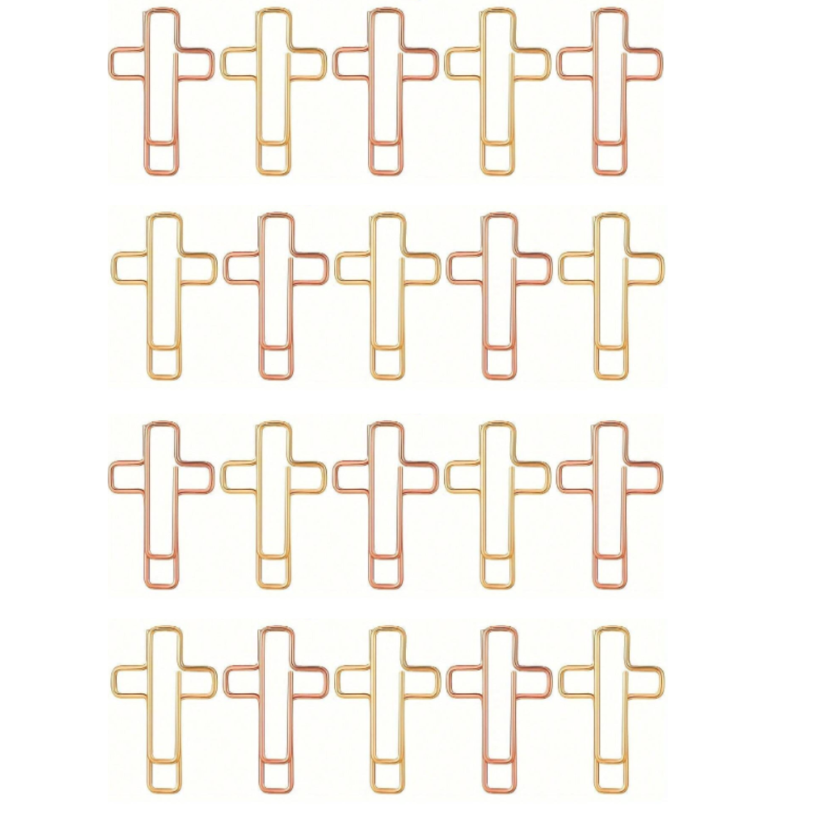 20 PCS Cross Paper Clips - Faith-Inspired Bible Study & Journaling ...