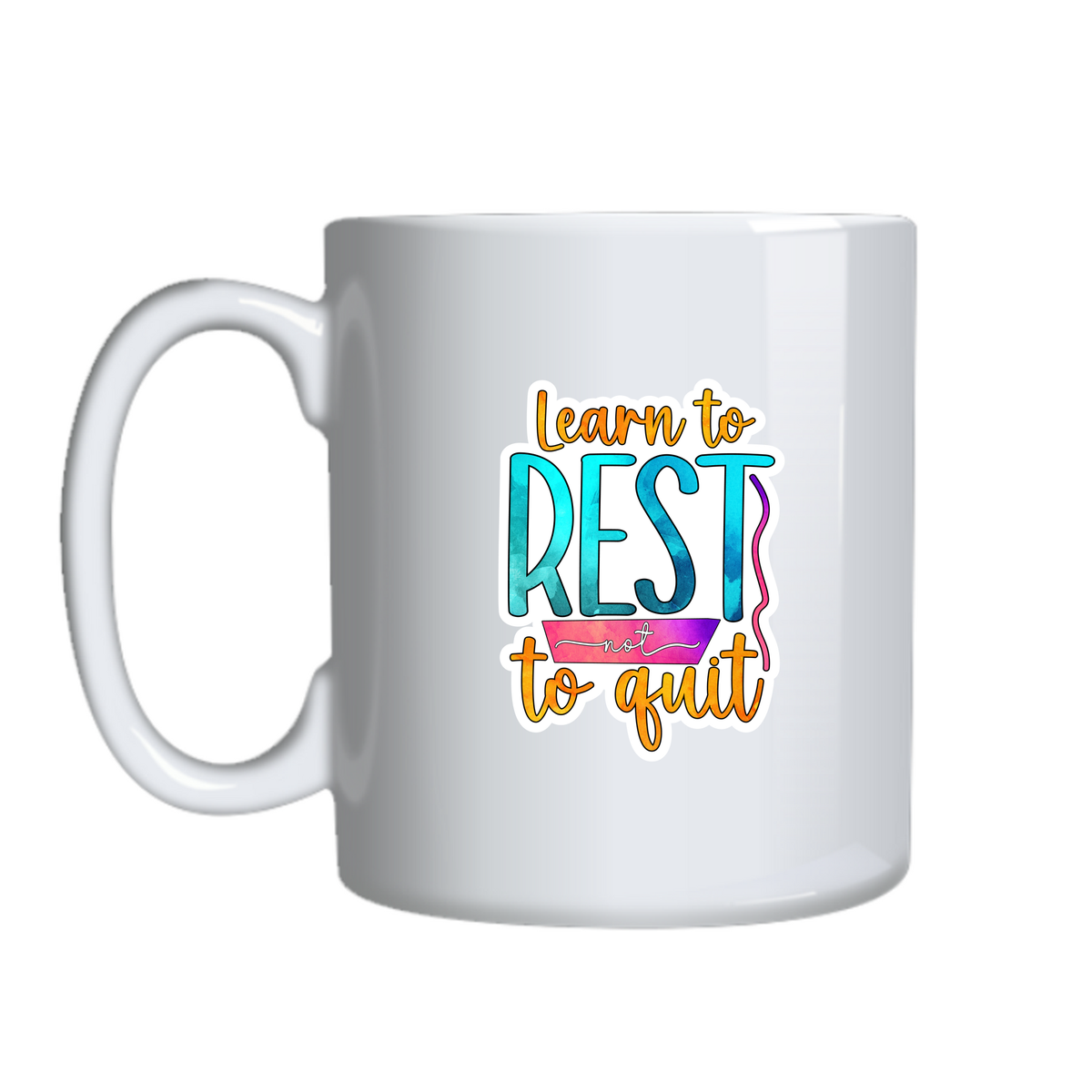 Rest Coffee Mugs Trendy Positive Vibes Graphic Cup Birthday Present 032 ...