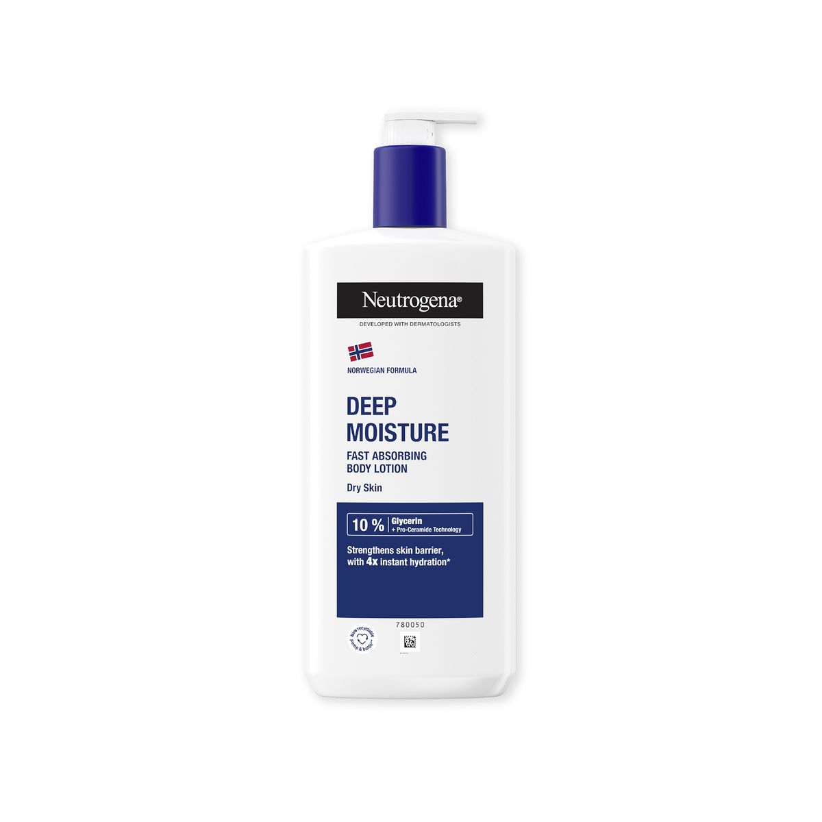 Neutrogena Deep Moisture Fast Absorbing Body Lotion, For Dry Skin ...