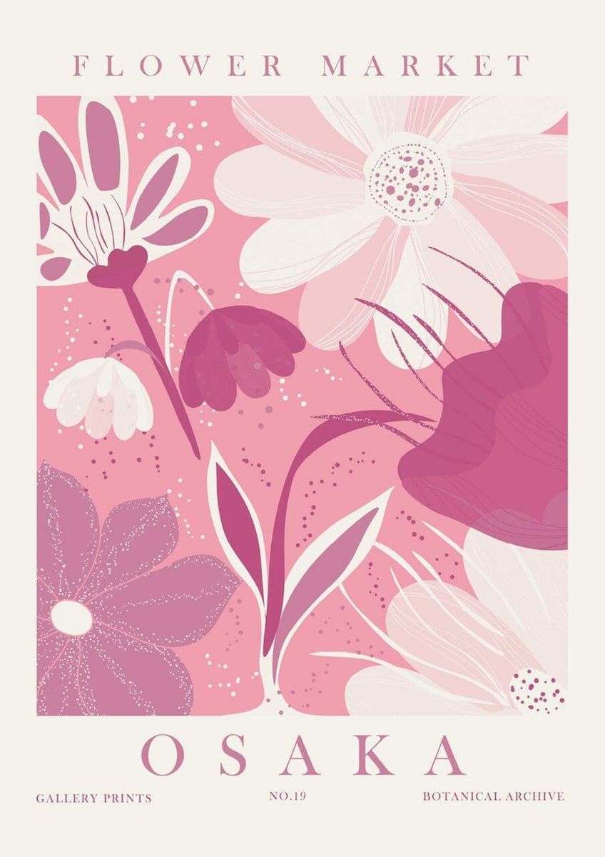Flower Market Osaka Art Print | Shop Today. Get it Tomorrow! | takealot.com