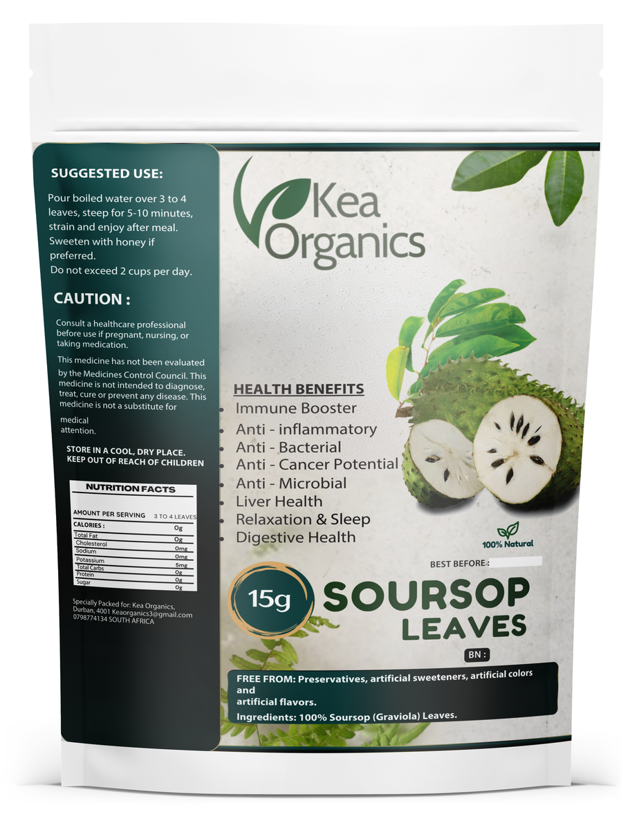 Kea Organics - Soursop Leaves - 15g Soursop Leaves Air Dried Extra Strength | Shop Today. Get it ...