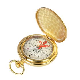 Portable Metal Flip Cover Pocket Watch Compass for Camping Hiking ...