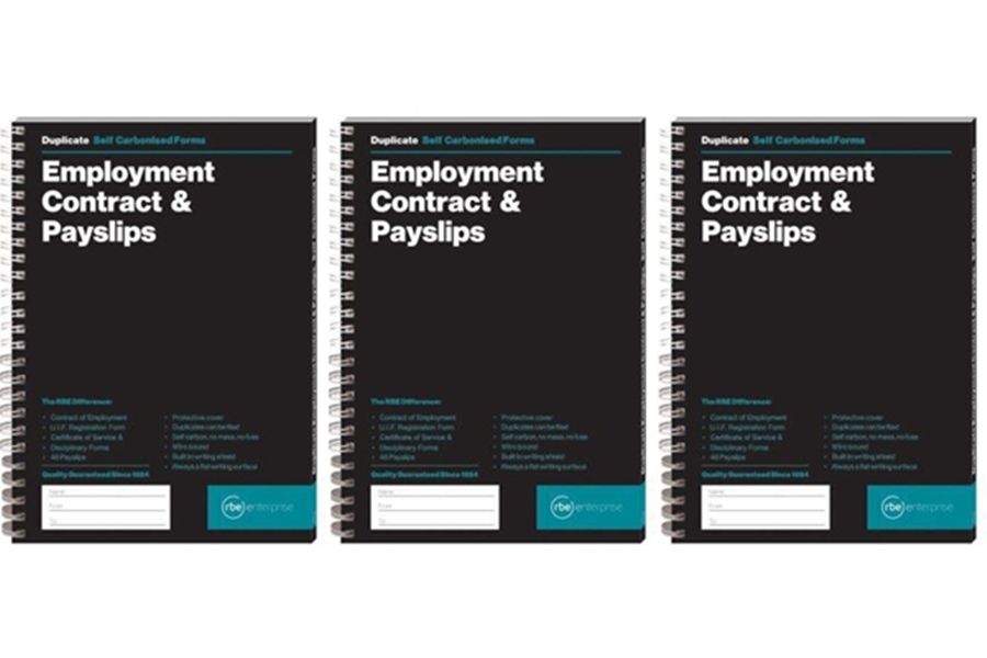 RBE Employment Contract & Pay slip Books A5 - 3 Pack | Shop Today. Get ...
