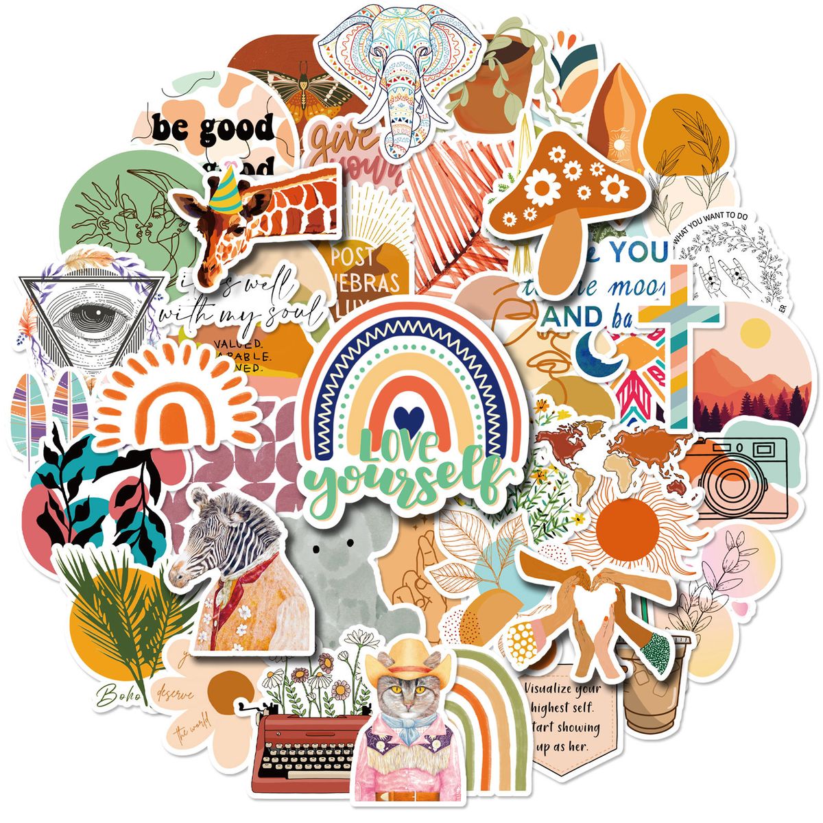 Artikon 50pcs Stickers Pack Art Craft - Vintage Bohemian 2 | Shop Today ...