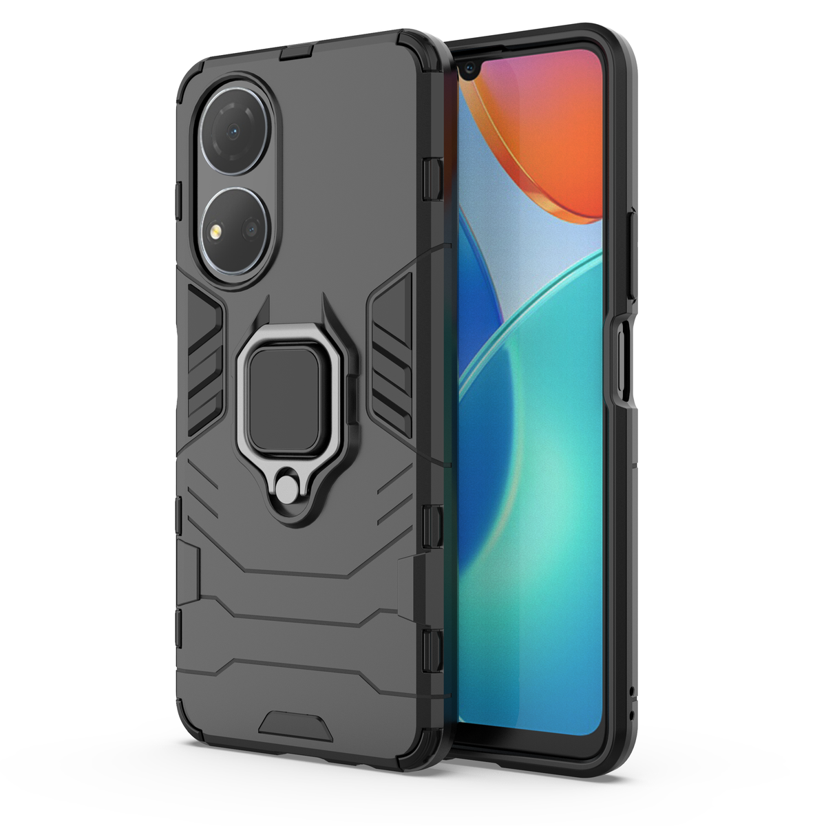 Cover for Honor X7 - Gadget Mafia Shockproof Panther Case - Black ...