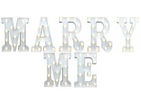 Portable LED Letter lights - Marry Me | Shop Today. Get it Tomorrow ...