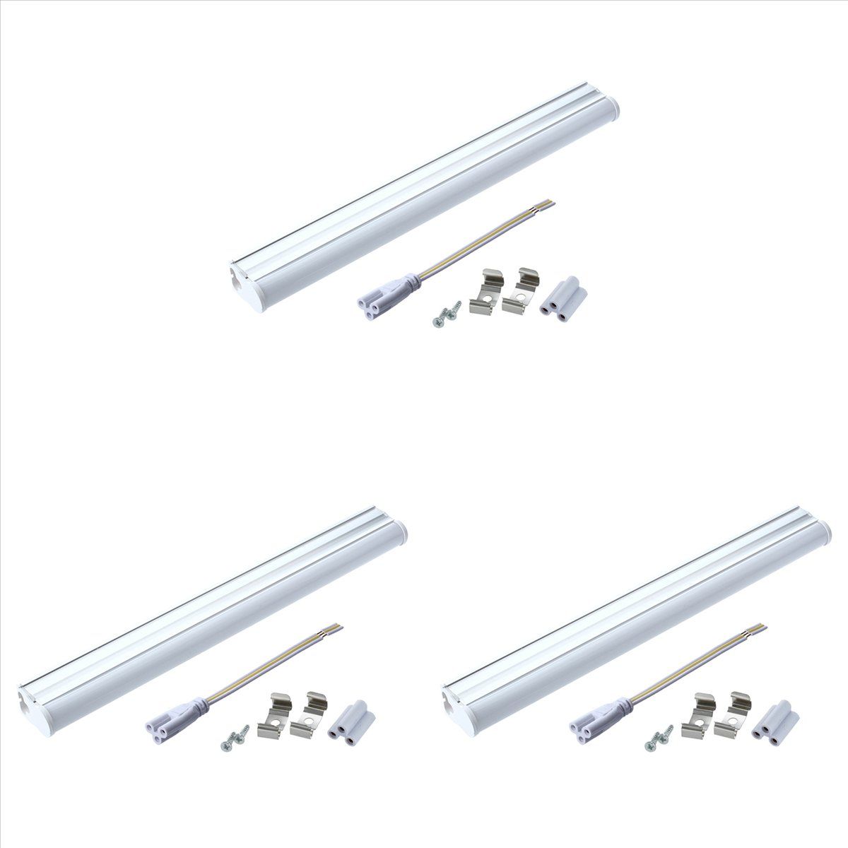 3X T5 4W 30cm SMD 2835 40 White LED Tube Light Lamp Bar AC 90-240V ...