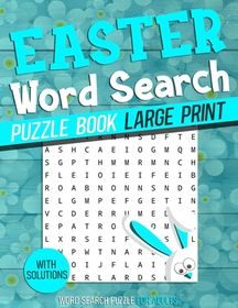 Easter Word Search Puzzle Book Large Print: Easter Themed Word Find ...