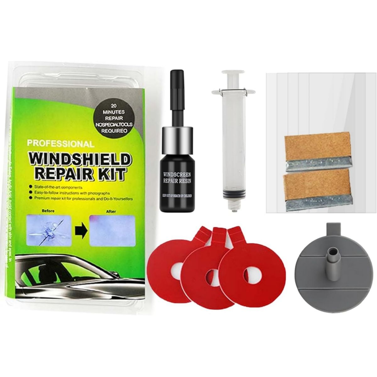 Car Windshield Repair Kit Repairs Chips For Cracks 30cm | Shop Today ...