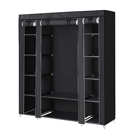 NANWEI Wardrobe Portable for Bedroom Clothes Rail Non Woven Fabric Cover Shop Today. Get it Tomorrow takealot