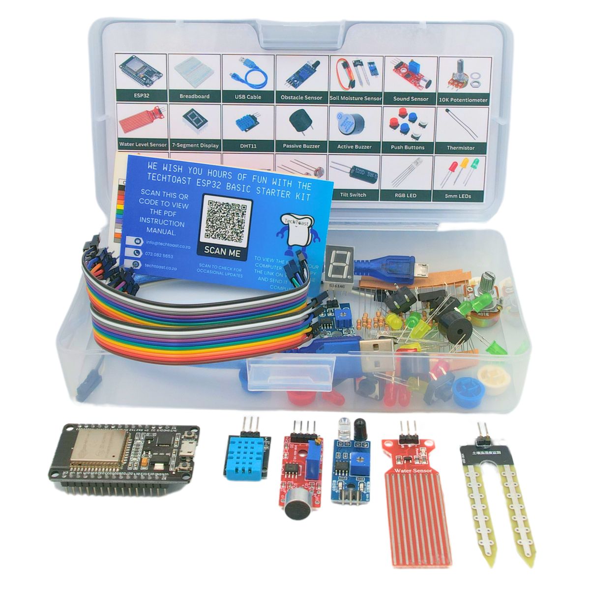 TechToast ESP32 Basic Starter Kit - Robotics and Electronics Projects ...