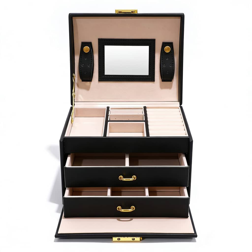 3 Tier Jewelry Lockable Storage Organizer Box | Shop Today. Get it ...