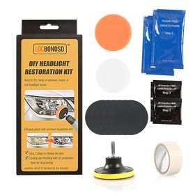 Car Headlight Lens Restoration Repair Kit Polishing Cleaner Cleaning ...