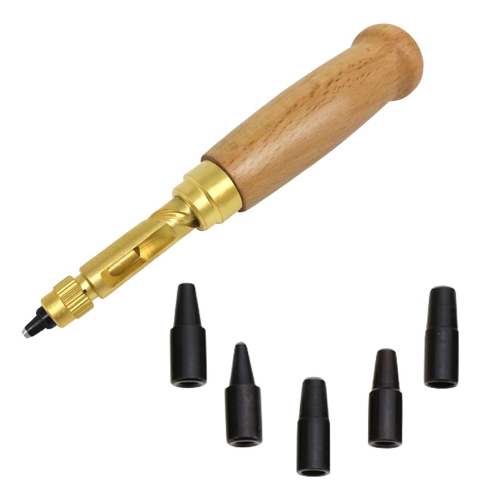 Craft Stationery Screw Hole Punch For Leather Book Binding Set of 6 ...