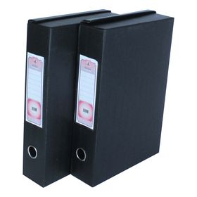 Files 2 Pack PVC Black Foolscap Spring clip Boxes | Shop Today. Get it ...