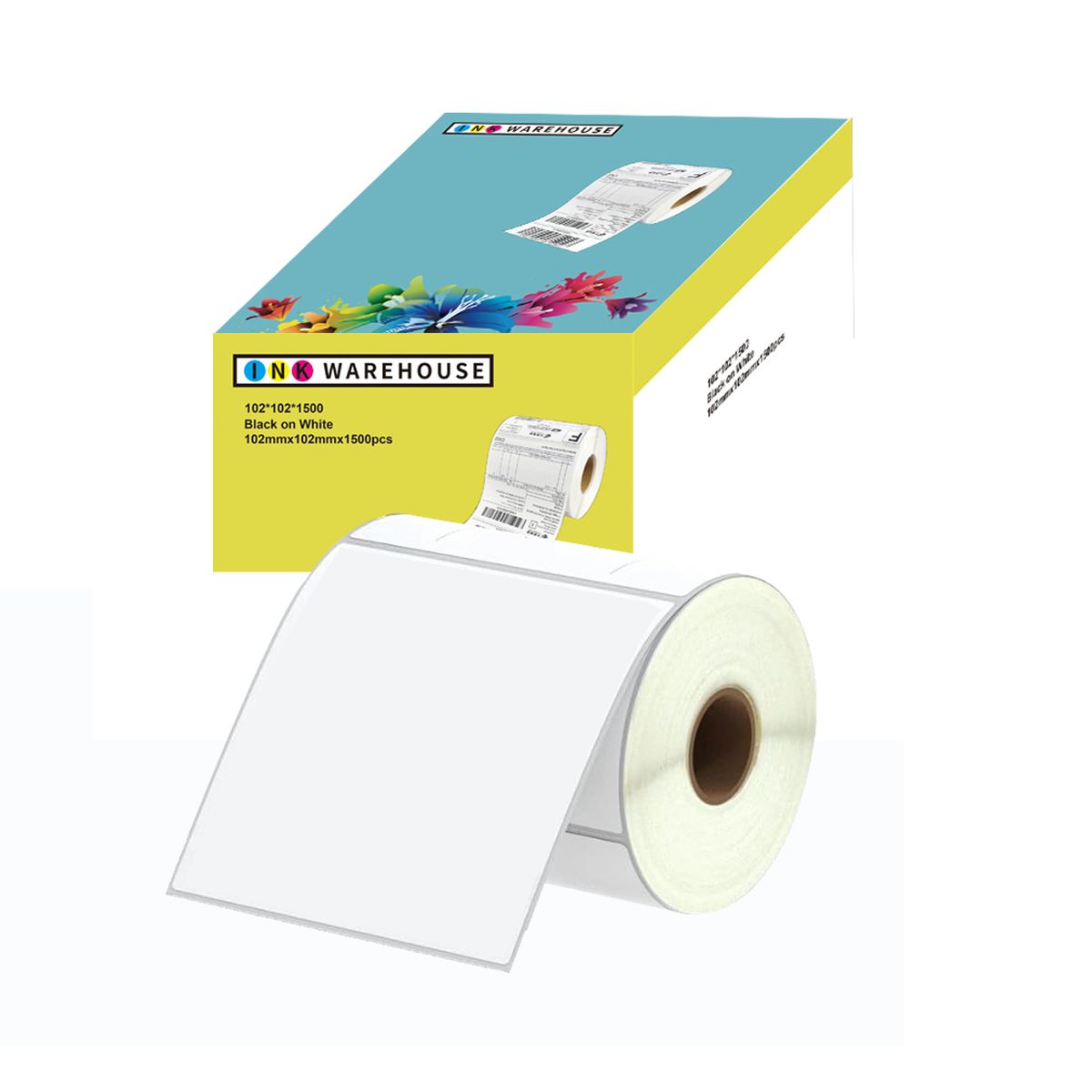 Thermal transfer label rolls 102mm x 102mm x 1500m | Shop Today. Get it ...