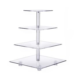 Acrylic 4 Tier Cupcake Stand Square Shop Today Get It Tomorrow