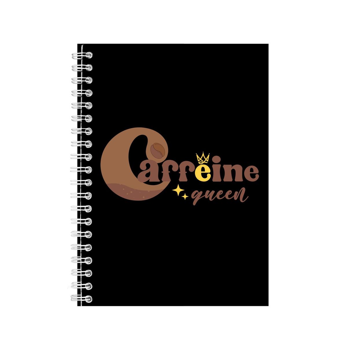 Queen A5 Notebook Spiral and Lined Coffee Mama Graphic Mom Notepad Gift ...