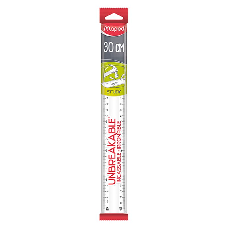 Maped Study Unbreakable 30cm Ruler - Clear box 25 | Shop Today. Get it ...