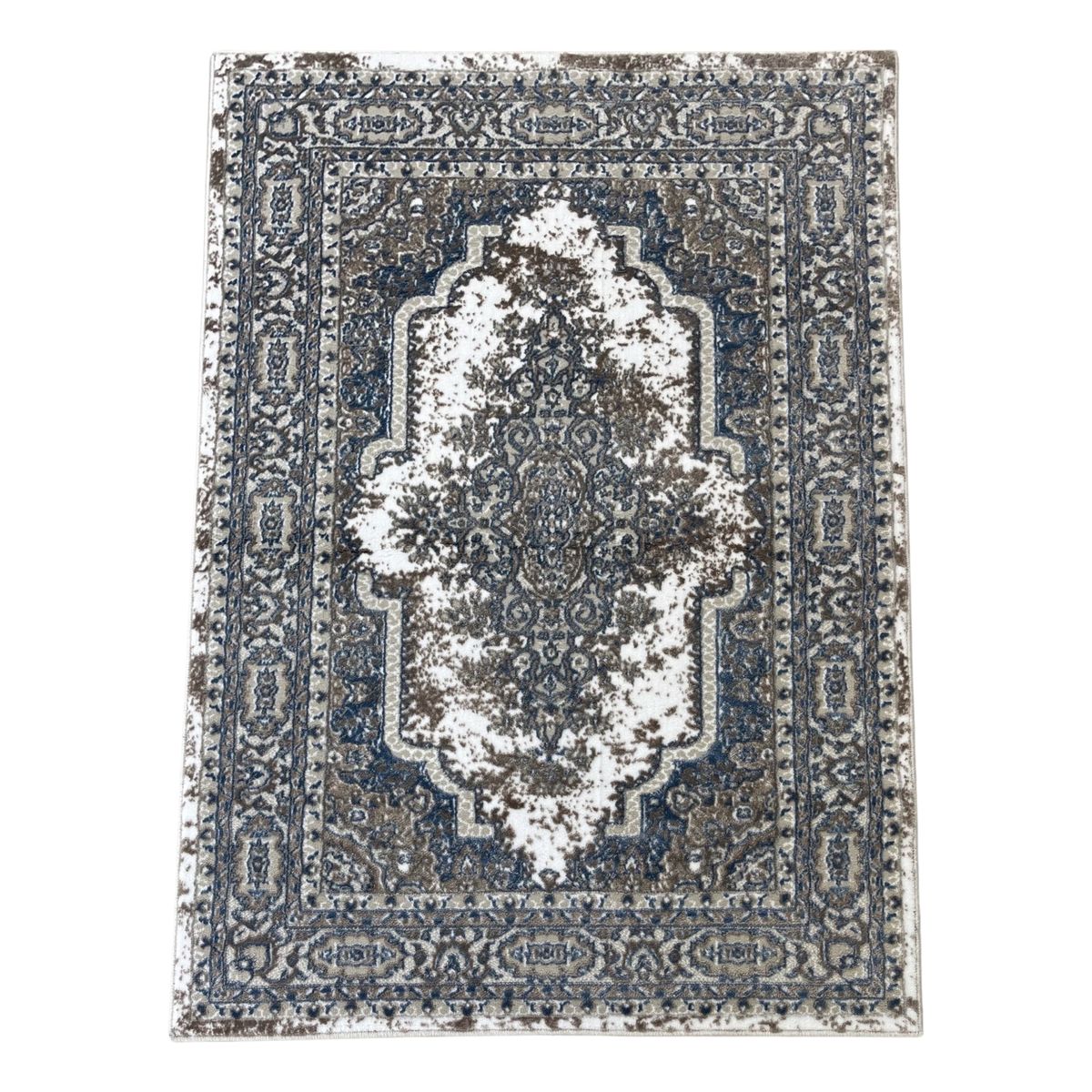 Royal Rugs - Persian Kerman Blue Beige Area Rug - 180 x 120 cm | Shop ...