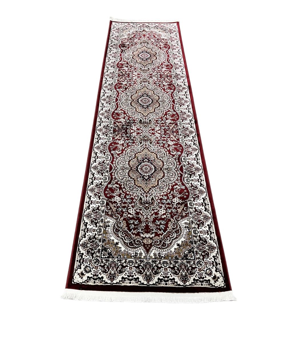 Red Persian Design Hallway Machinemade/Woven Runner/Rug - 300 x 80cm/3m ...
