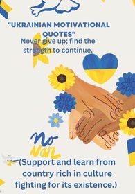 "Ukrainian Motivational Quotes": Never give up; find the strength to ...