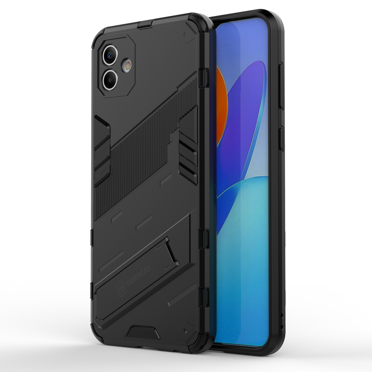 Cover for Samsung Galaxy A04 - Dual Layer Military Grade Kickstand Case ...