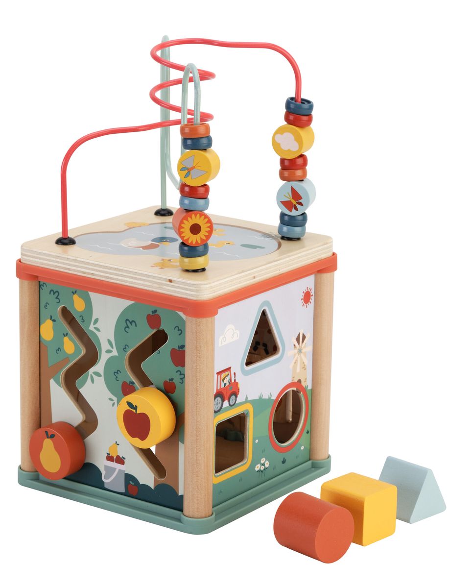 5-in-1 Wooden Activity Cube - Farm Multi-Activity Toy | Shop Today. Get ...
