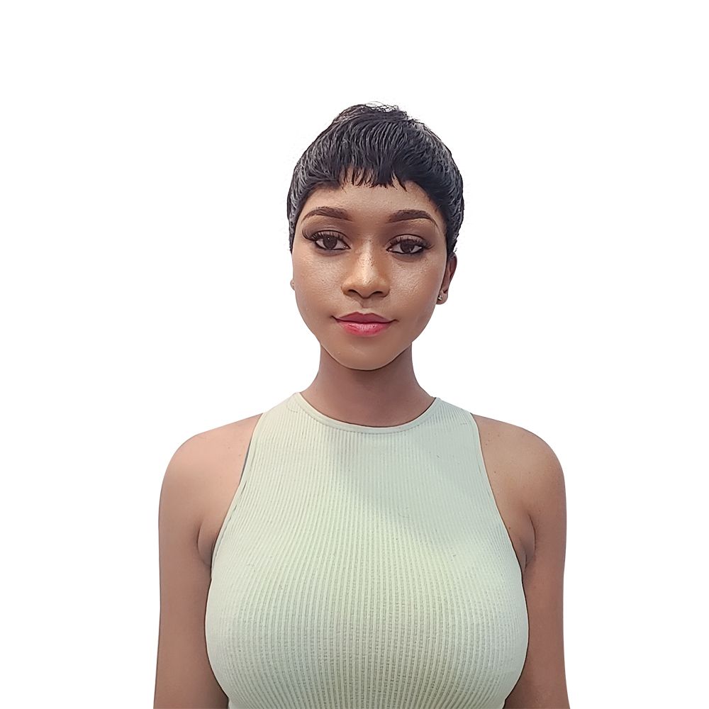 Brazilian/Peruvian Virgin Hair Boycott Short Hair Pixie Cut Razor Cut ...